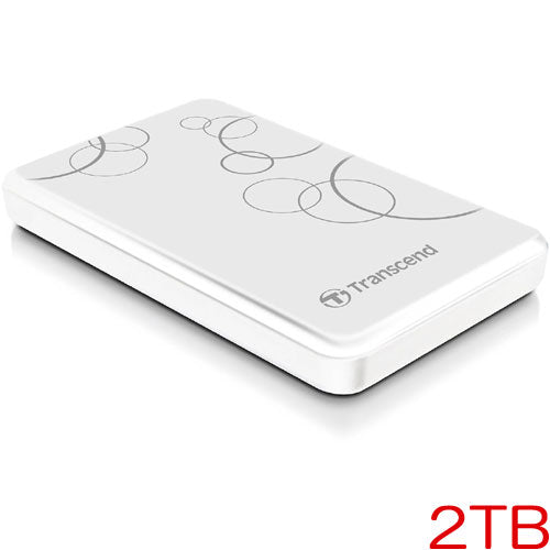 Transend TS2TSJ25A3W [USB3.0 Portable HDD StoreJet 25A3 2TB White ...