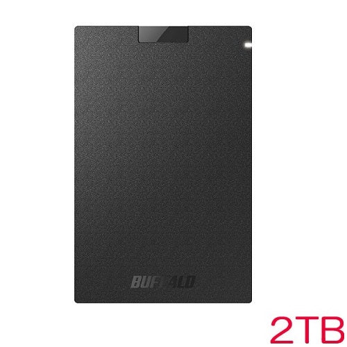 Buffalo SSD-PGVB2.0U3-B [antiviral antibacterial portable SSD USB3.2 2 ...